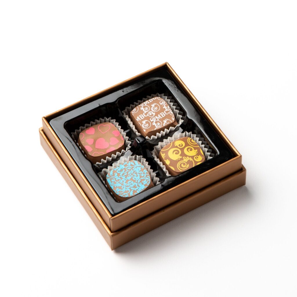 Contempo Truffle & Cluster Box 4pc - Miami Beach Chocolate