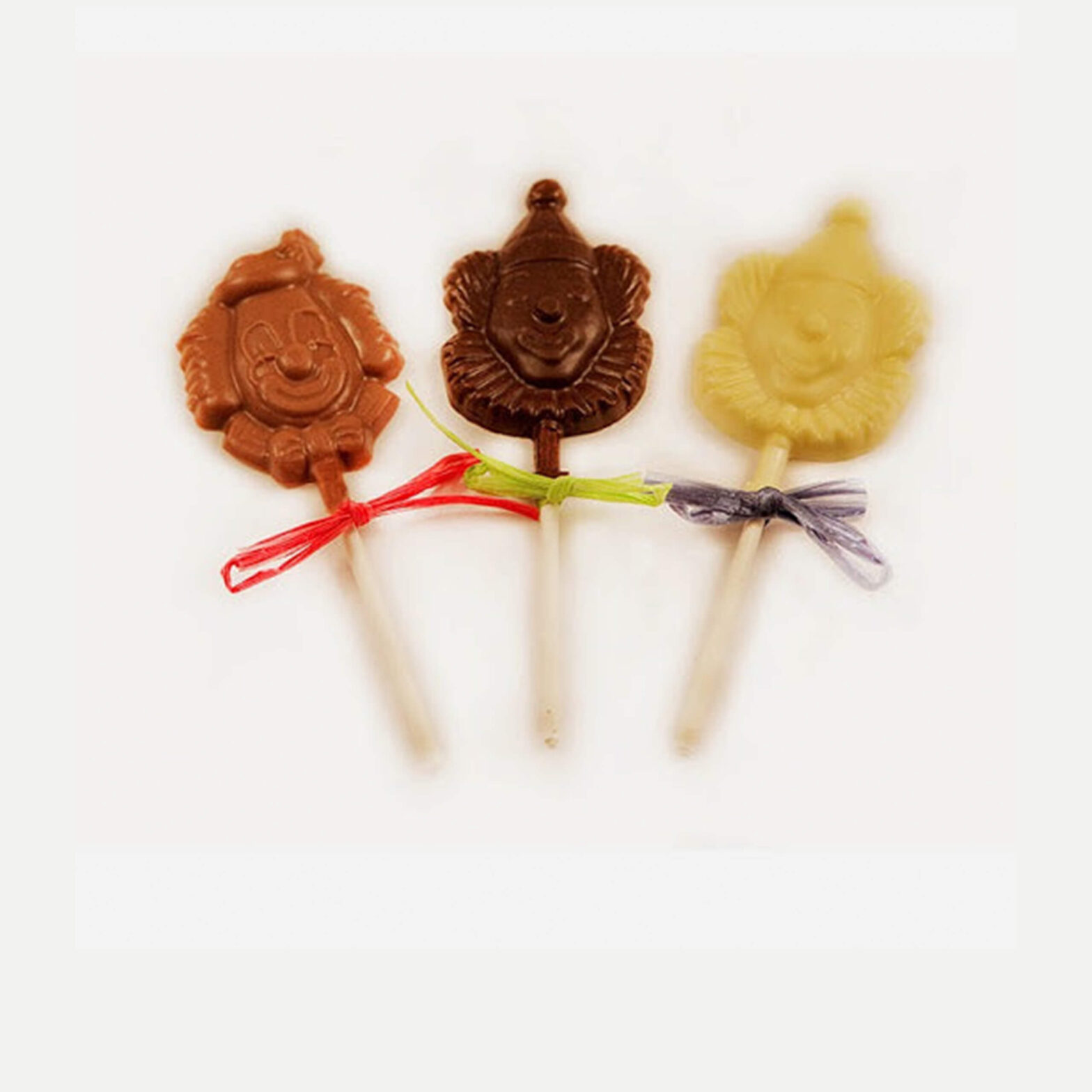 Clown Face Lollipop Small (8 Pack) - Miami Beach Chocolate