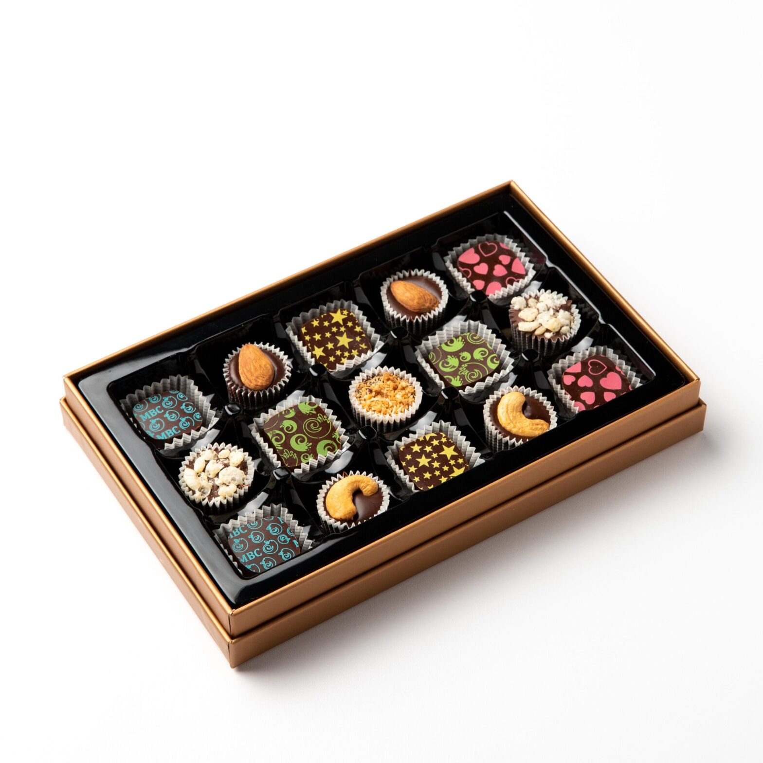 Contempo Truffle & Cluster Box 15pc - Miami Beach Chocolate