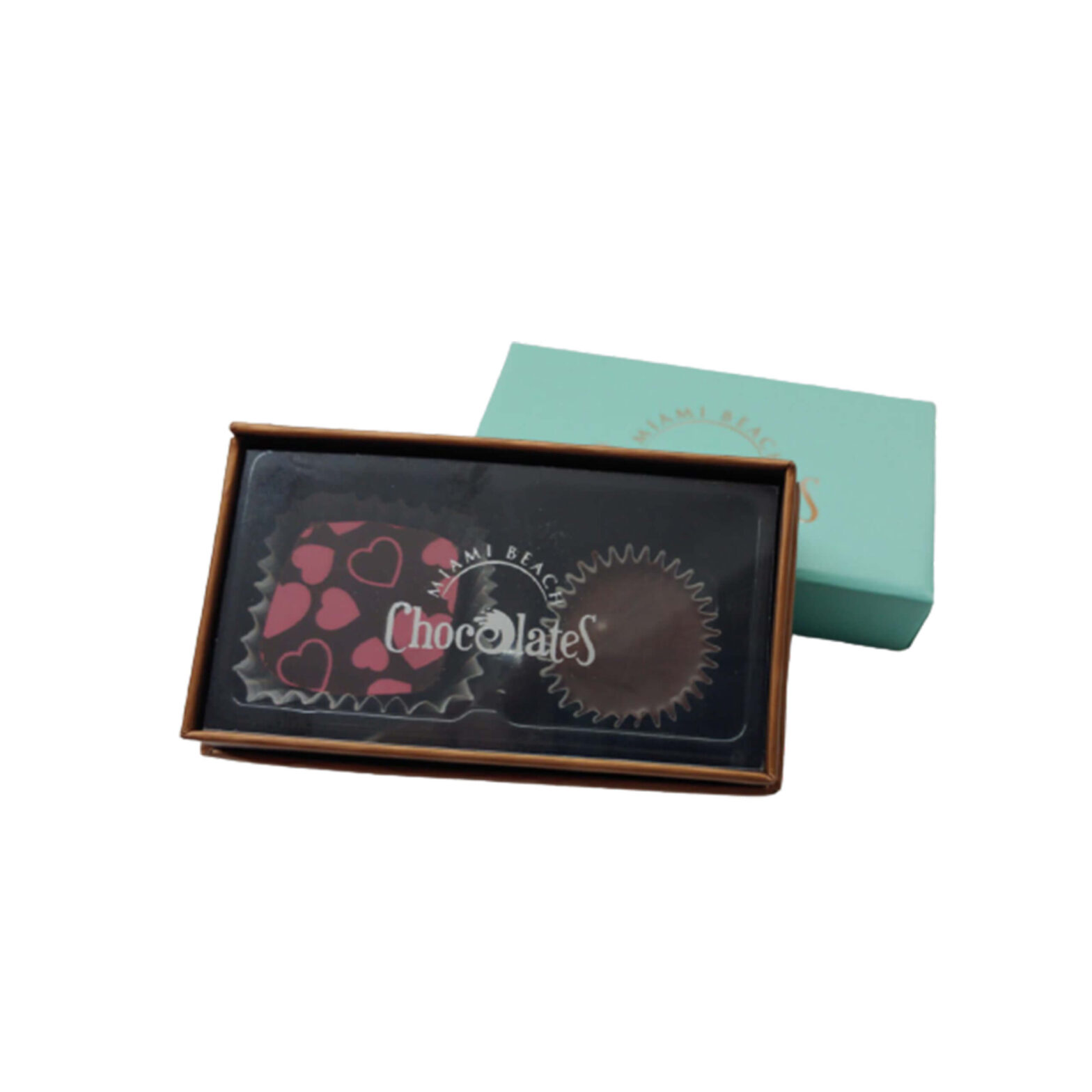 Contempo Truffle & Cluster Box 2pc - Miami Beach Chocolate