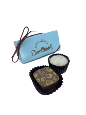 Party Favor 2pc Truffle & Cluster Box - Miami Beach Chocolate